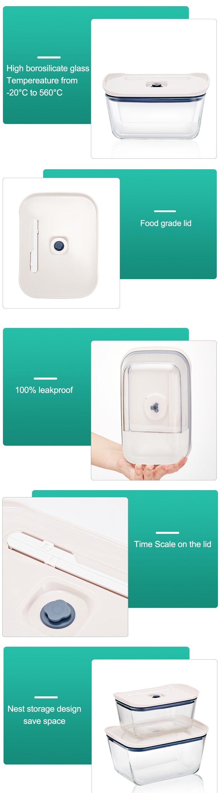 Vacuum Glass Airtight Storage Containers Manufacturer_Wholesaler ...