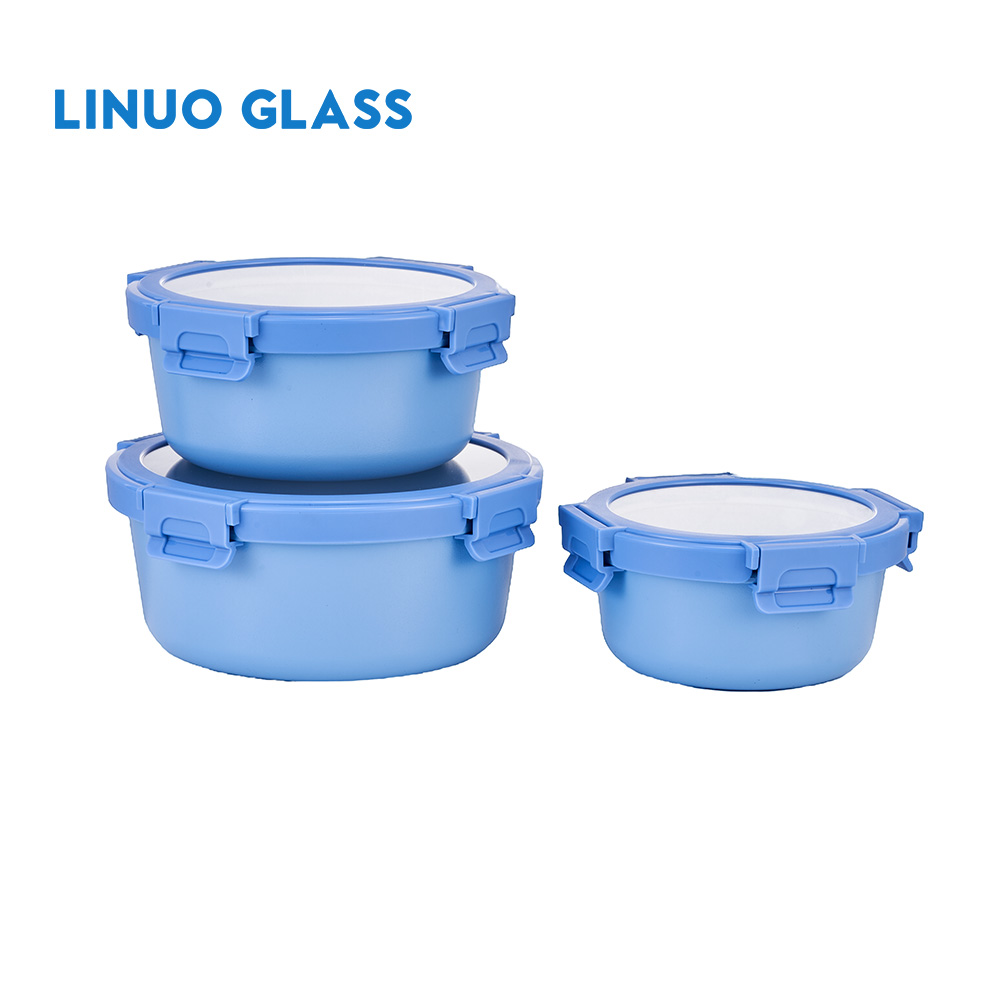 Ceramic Coated Glass Food Storage Container Manufacturer_Wholesaler ...