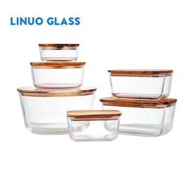 Discover Linuo Glass Containers With Wood Lids - Shop Now for Eco ...