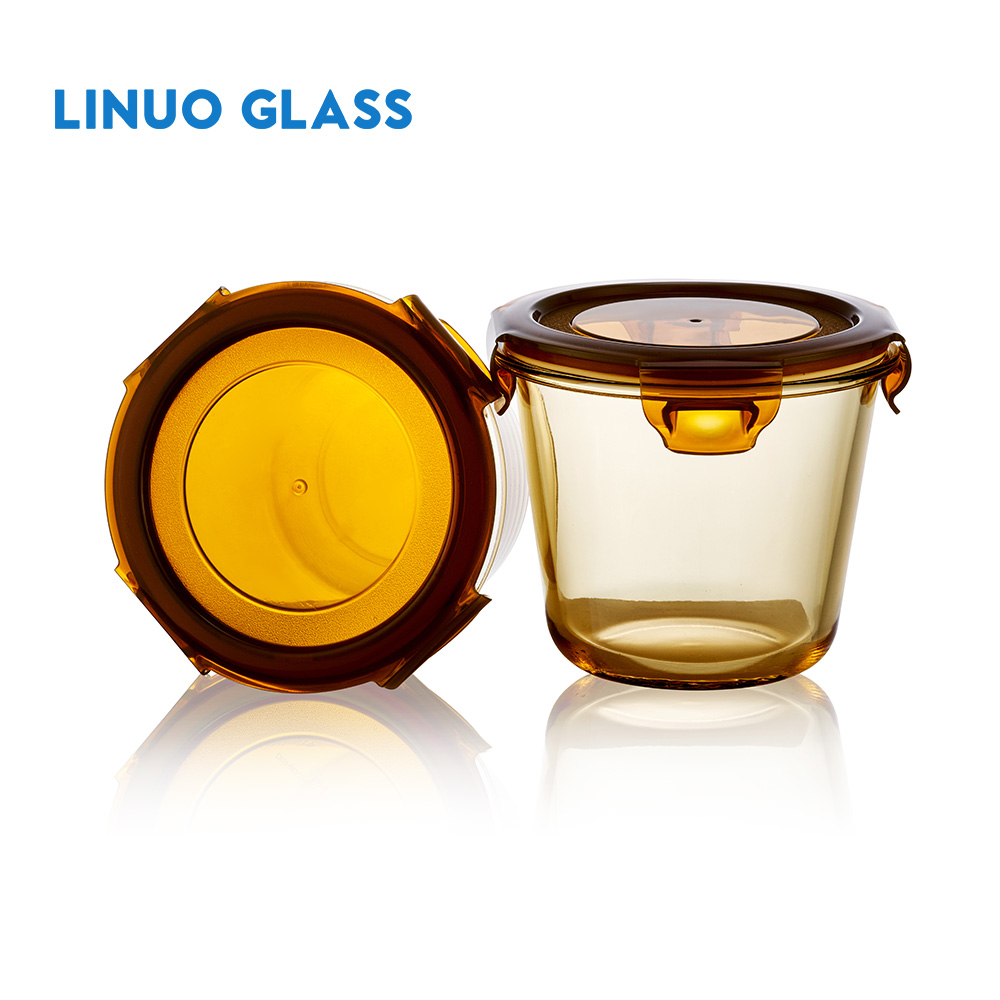 Amber Overnight Oats Glass Container Manufacturer_Wholesaler_Supplier ...
