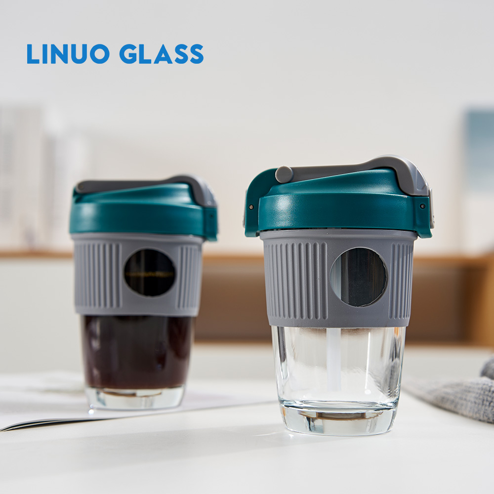 Glass Bottles With Lid And Straw Manufacturer_Wholesaler_Supplier ...