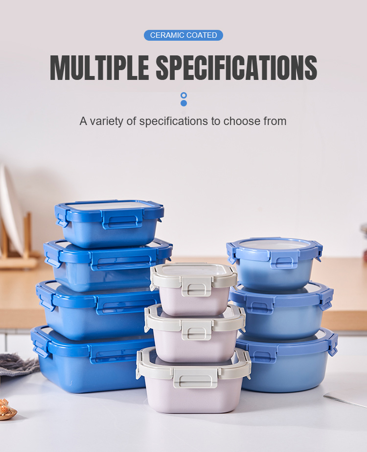 Ceramic Coated Glass Food Storage Container Manufacturer_Wholesaler ...