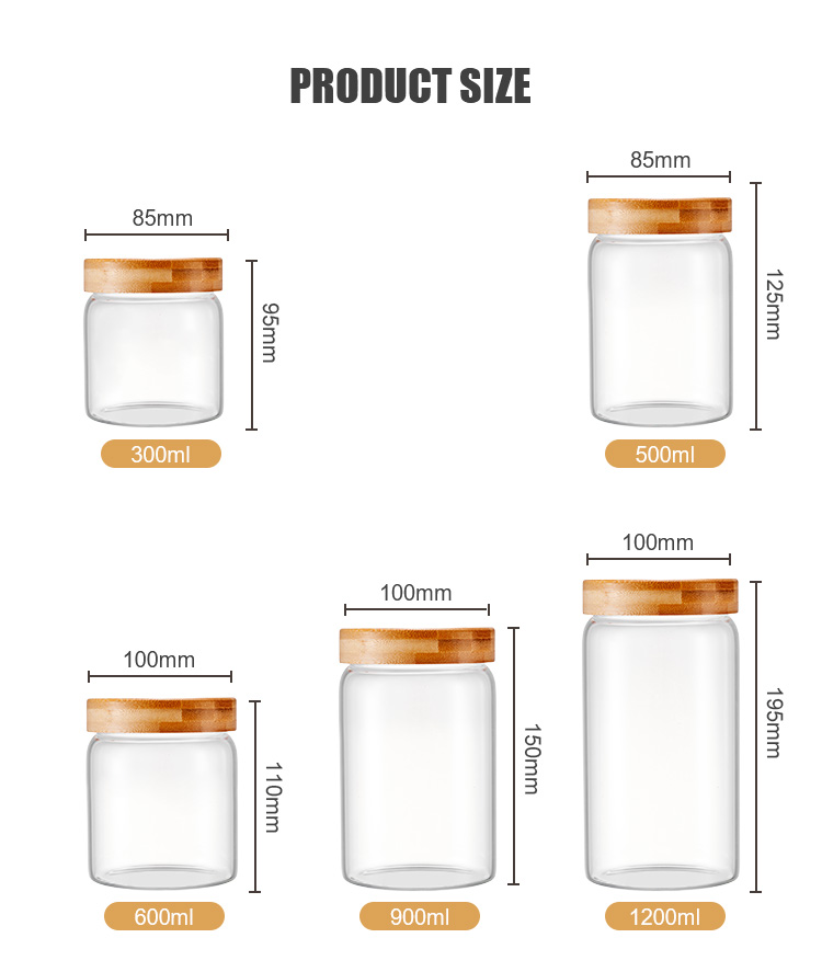 Glass Spice Jars With Bamboo Lids Manufacturer_Wholesaler_Supplier ...