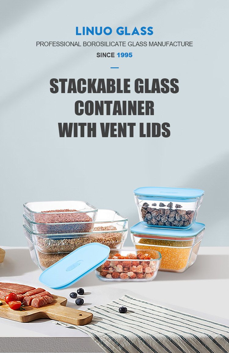 Stackable Glass Containers With Lid Manufacturer_Wholesaler_Supplier ...