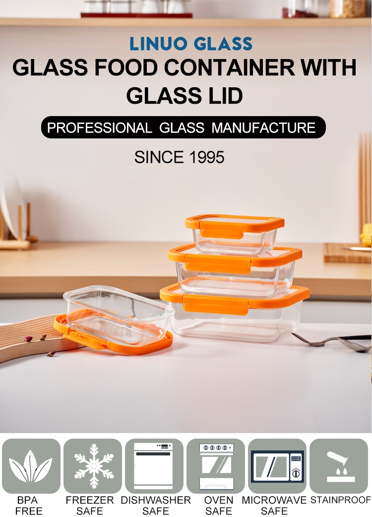 Glass Food Storage Containers With Locking Lids Manufacturer_Wholesaler ...