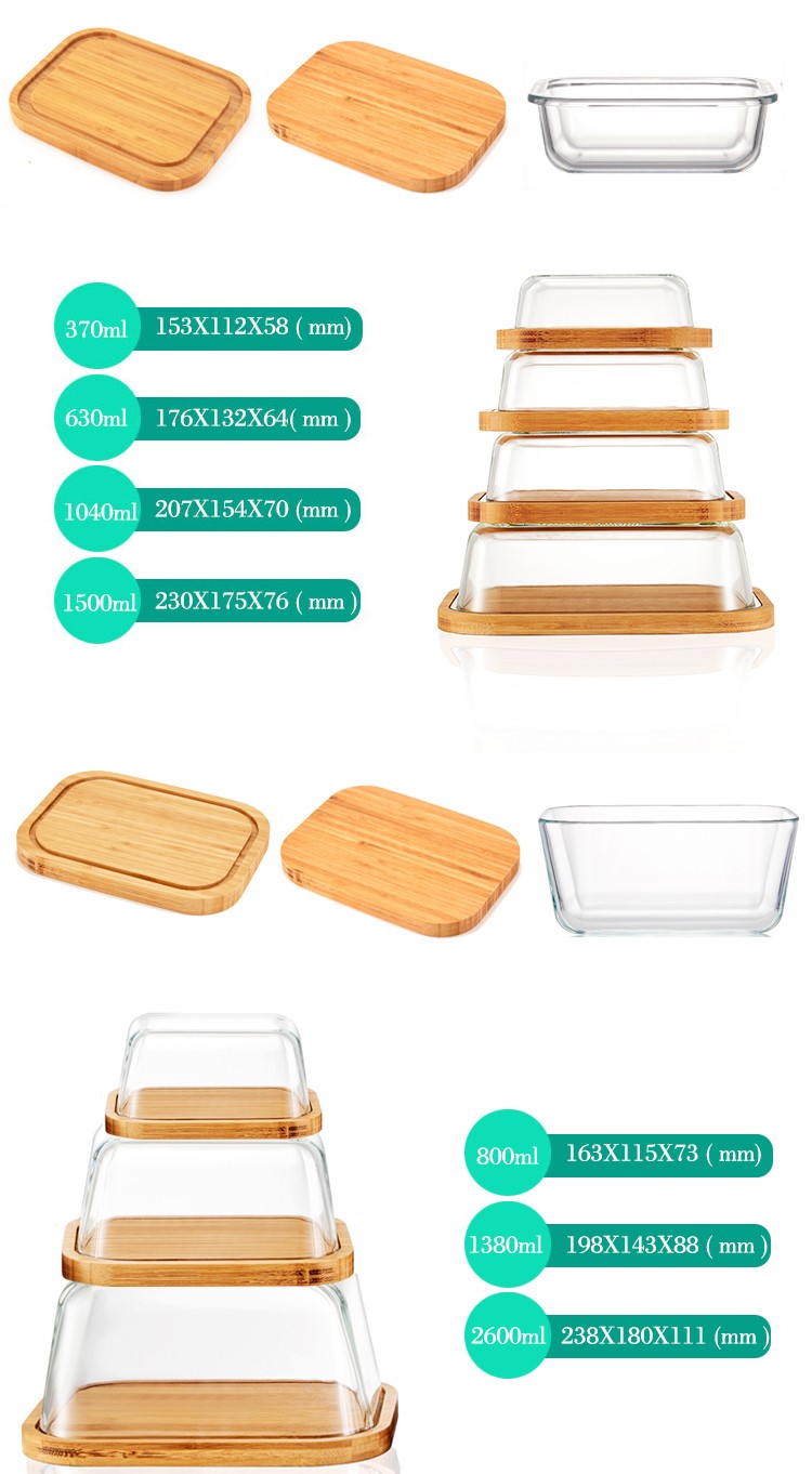 Glass Container With Bamboo Lid Manufacturer_Wholesaler_Supplier ...